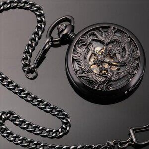 Accessories | Mechanical Pocket Watch For Men Women Dragon And Phoenix ...